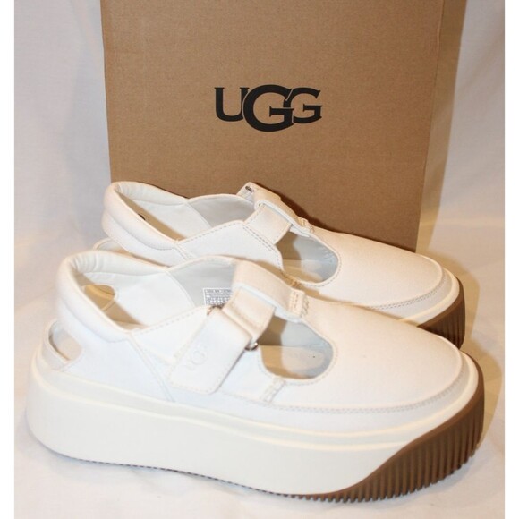 UGG | Shoes | Ugg Sand Suede Ez Duzzit 2 Platform Tstrap Sneakers Women ...